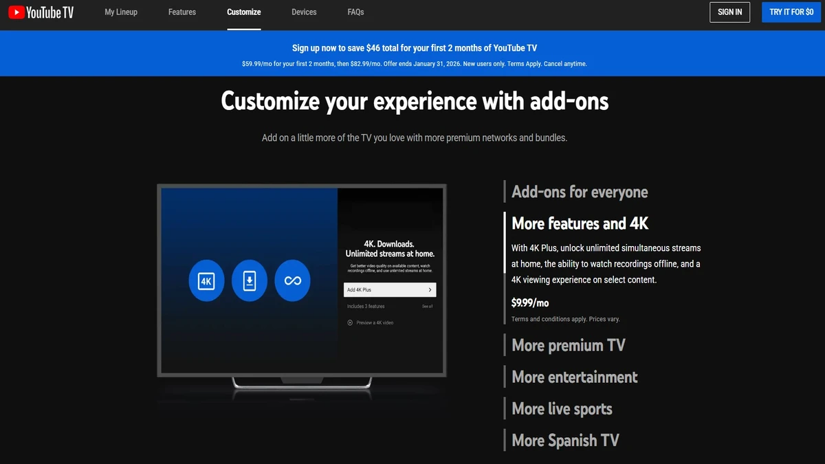 Enjoy youtube tv free trial for 30 Days or 3 Months – Here’s How